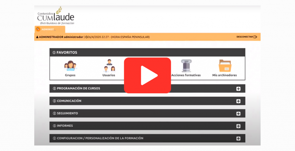 Plataforma Elearning - Soluciones Cumlaude